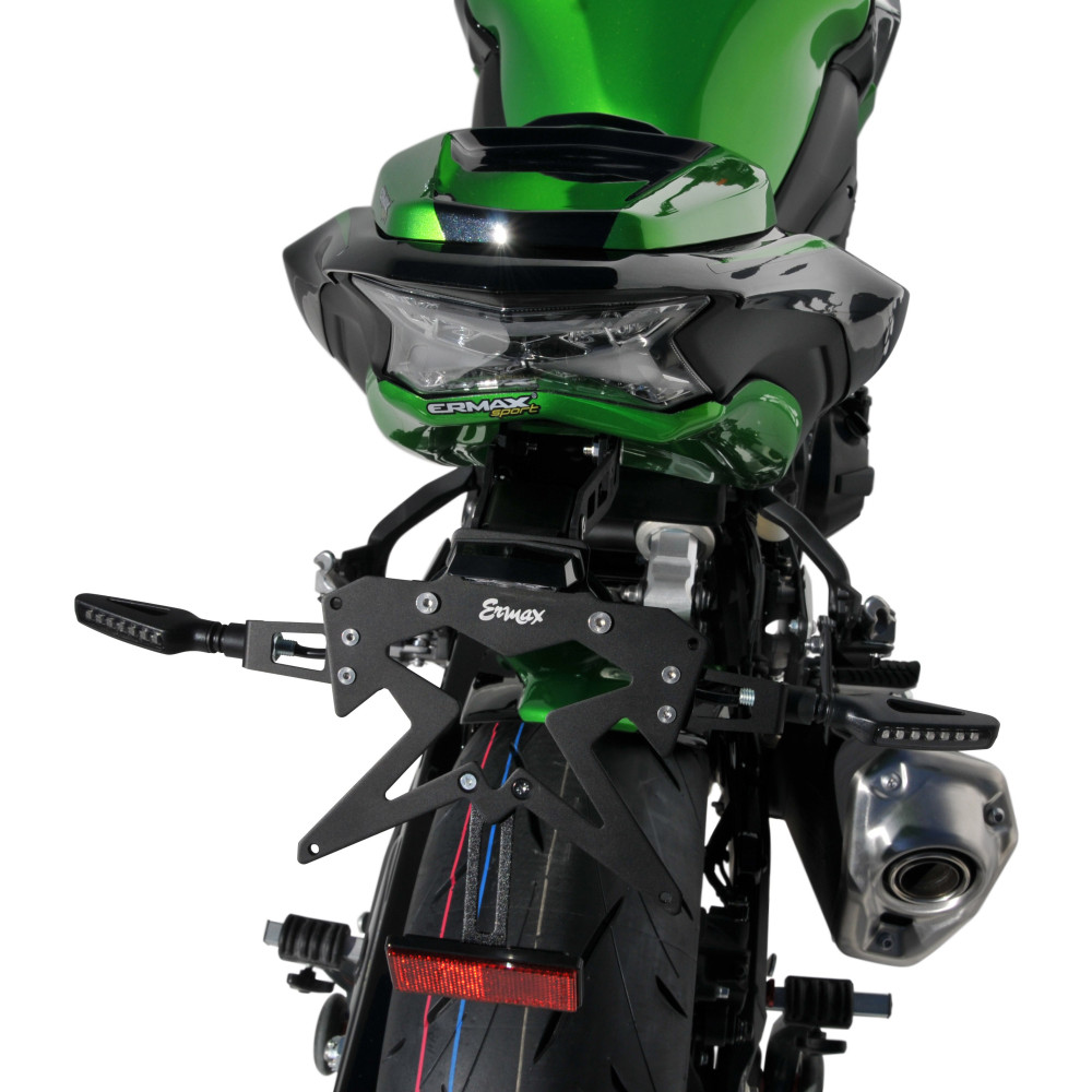 Support de plaque alu noir Ermax Kawasaki Z900 2020-23