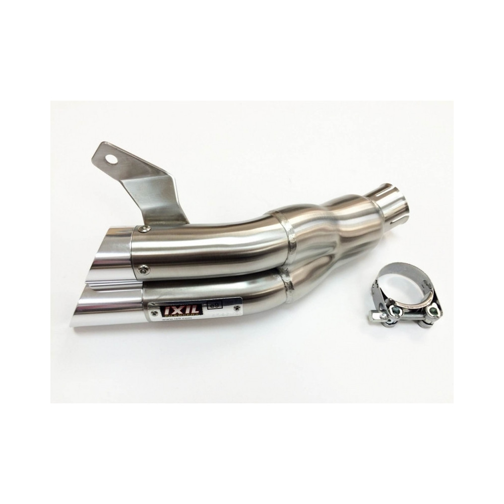 Silencieux IXIL Dual Hyperlow L2X inox / alu poli - Suzuki SFV 650 Gladius
