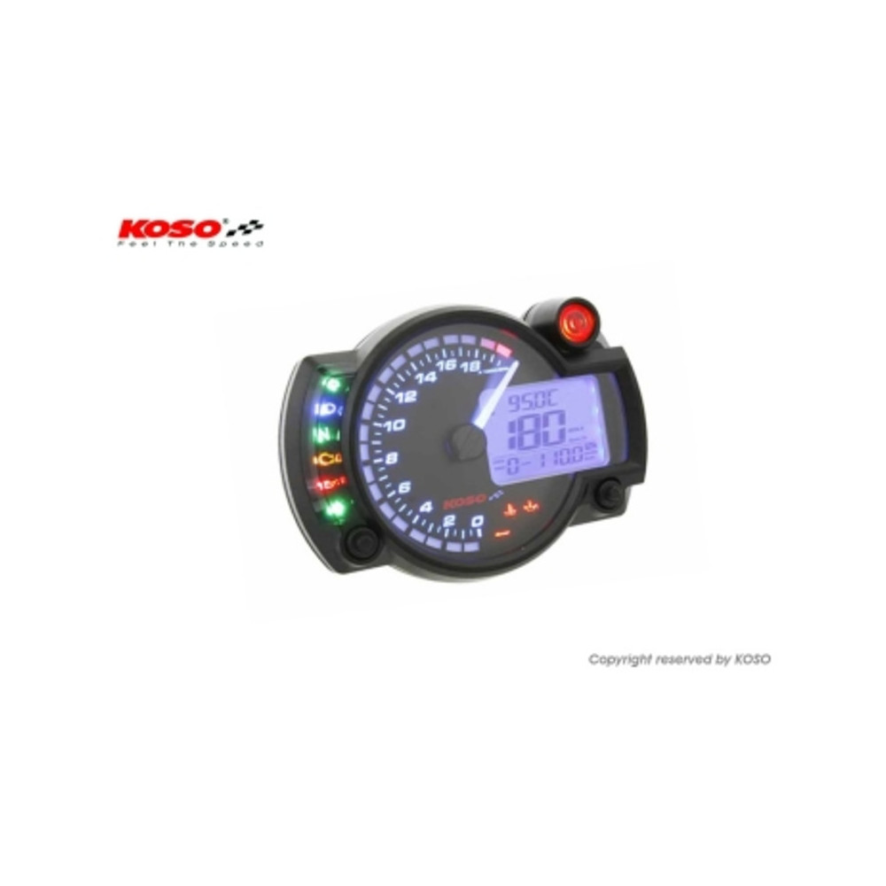 Compteur digital multifonction KOSO RX2N+ GP Style universel (20 000 T/Min)