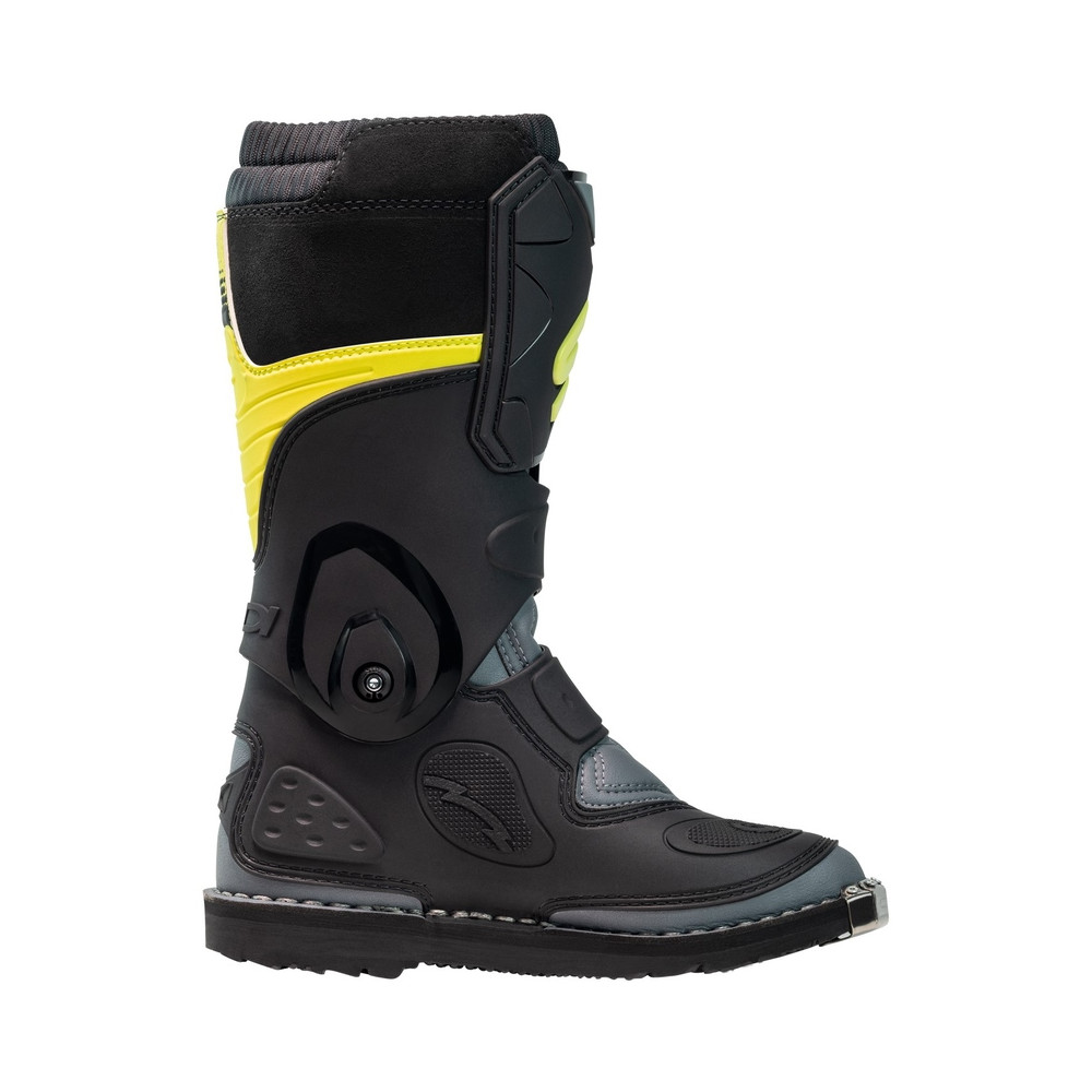 Bottes enfants SIDI Flame - noir / Citron / gris