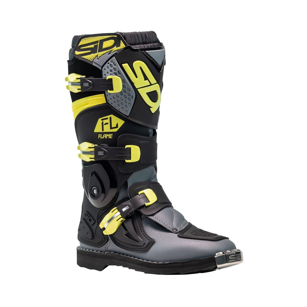Bottes enfants SIDI Flame - noir / Citron / gris